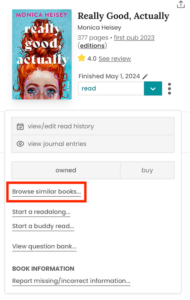 How to Use StoryGraph for Book Recommendations - Molly Christian Tyler